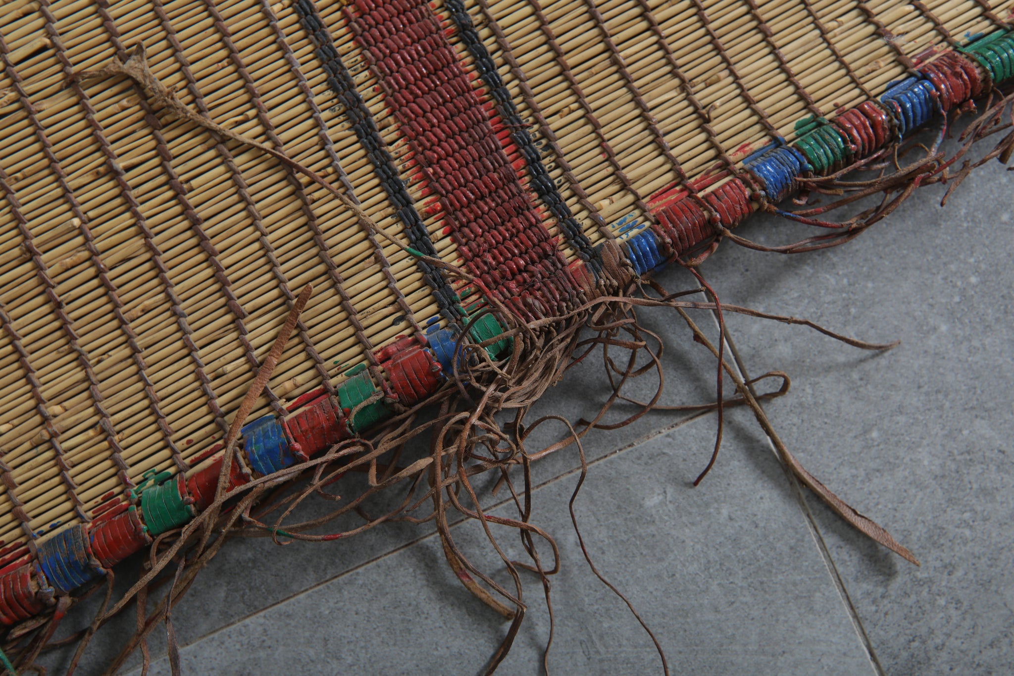 Large tuareg tug - Beige handwoven desert mat - 8.6 FT X 16 FT – Beni ...